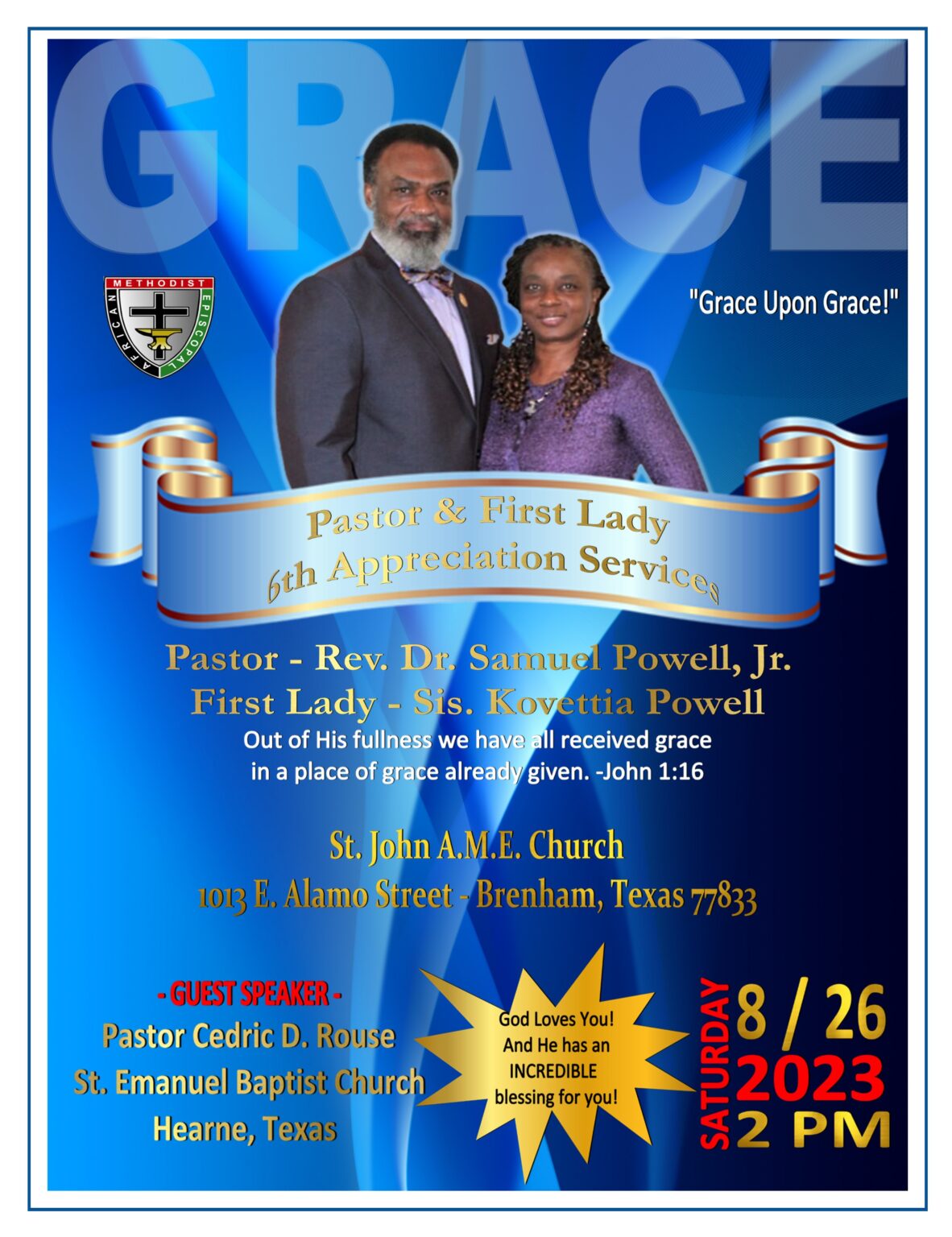 St. John AME Celebrates Pastor & First Lady Powell Appreciation ...
