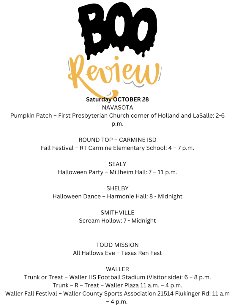 Boo Review 2023 Thanks to Appel Ford and Brenham National Bank! – KTEX ...