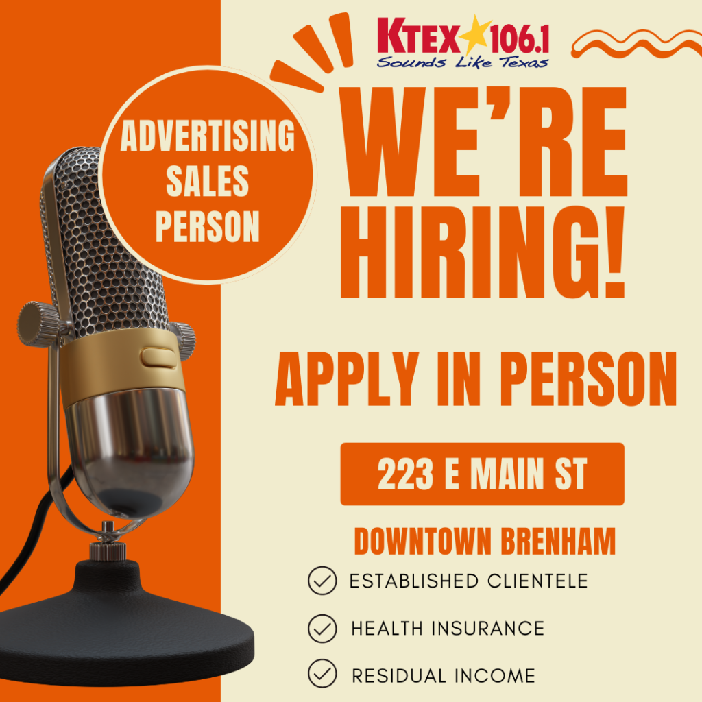 Job Openings at KTEX – KTEX 106.1